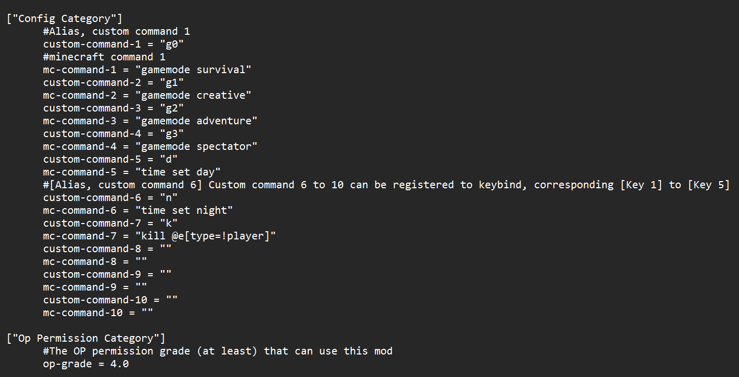 Create Custom Commands Server Best Mods