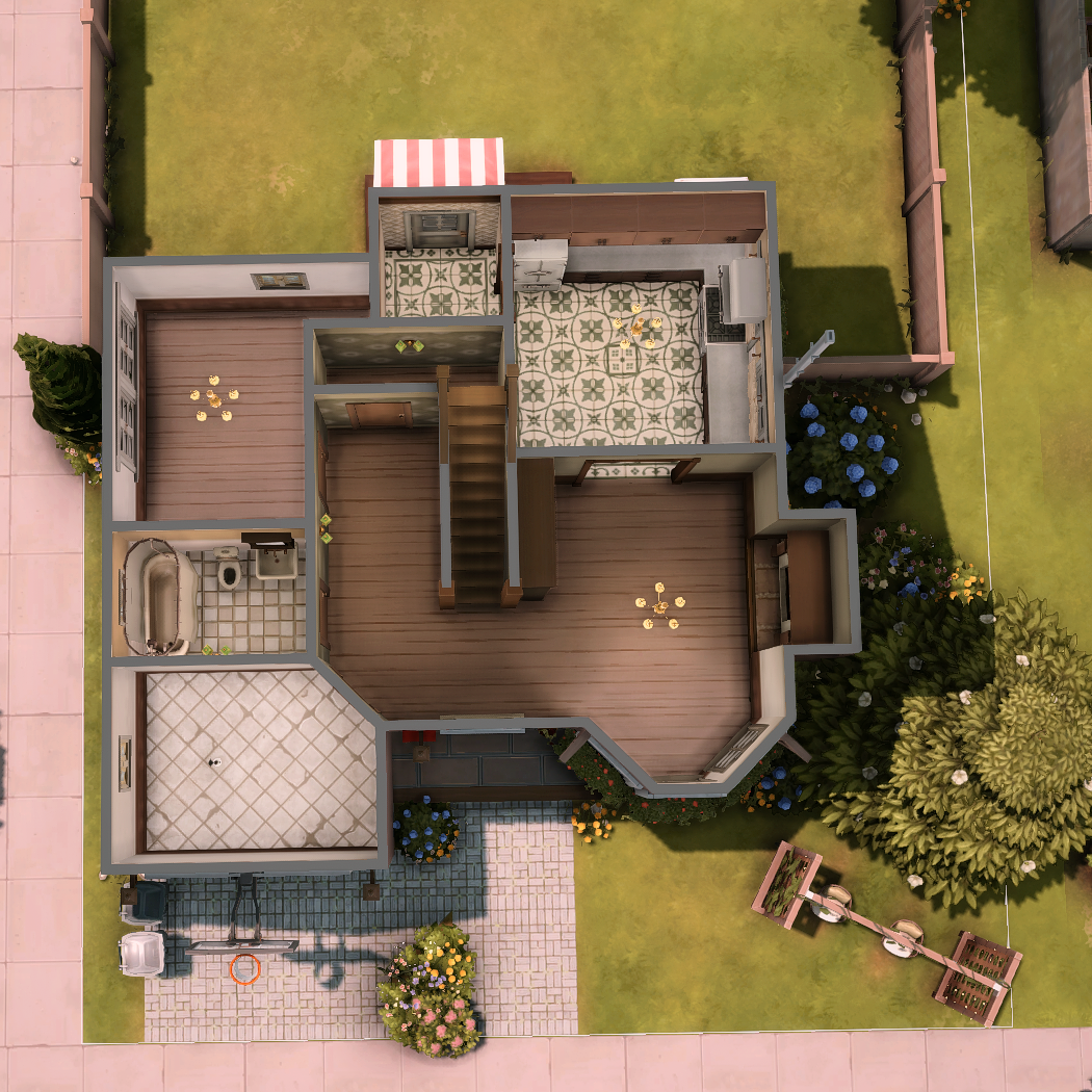 English Townhouse (empty) - The Sims 4 - Best Mods